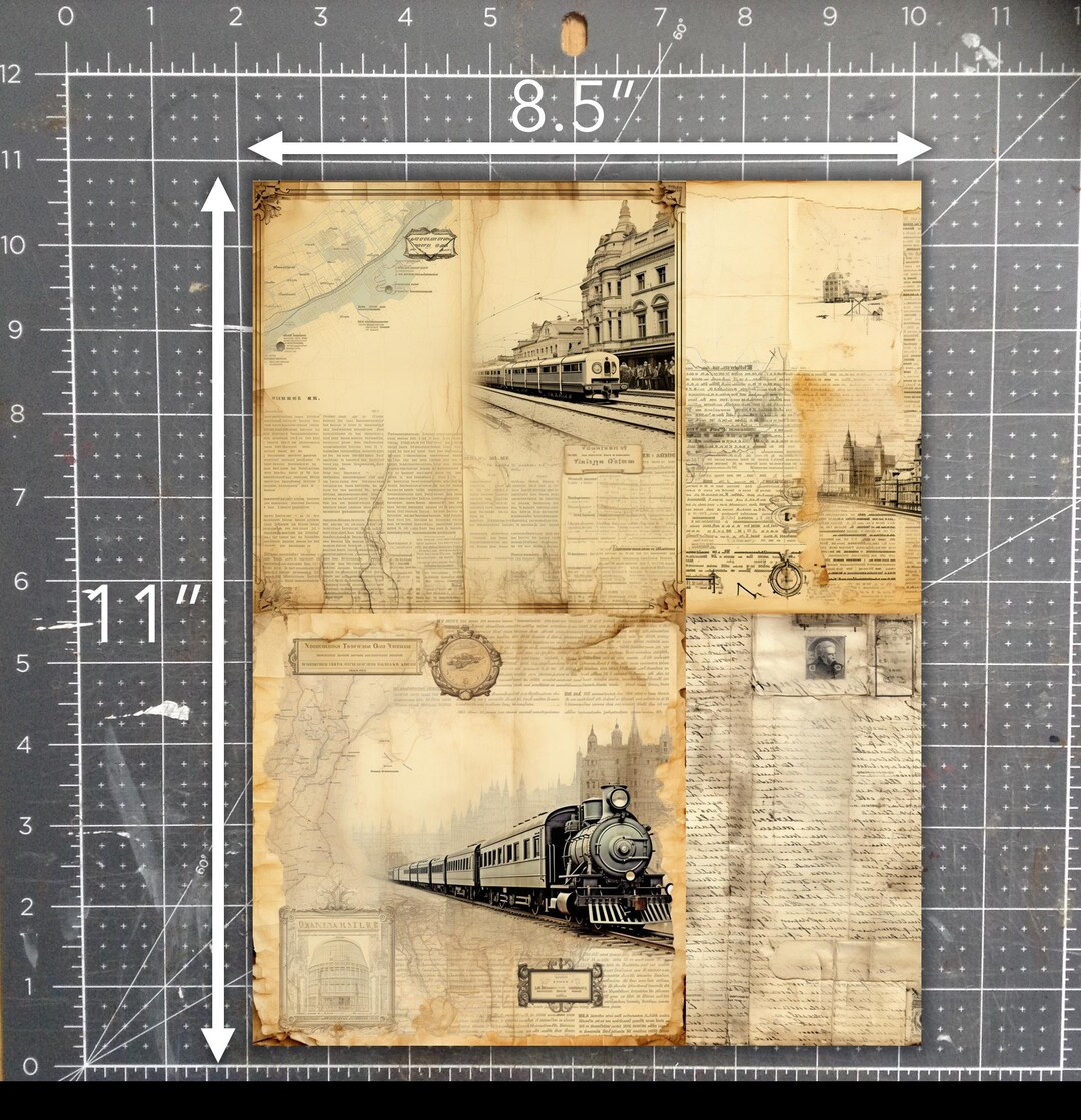 Printable Patterned Paper, 8.5x11 Digital Paper, PDF Download, Paper ...