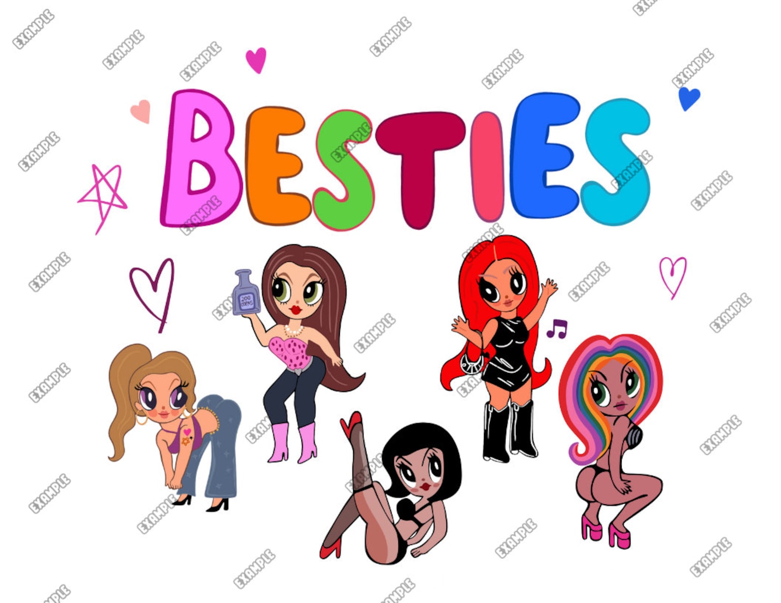 Karol G Merch-5 Besties JPG Digital Download. Perfect for Sublimation ...