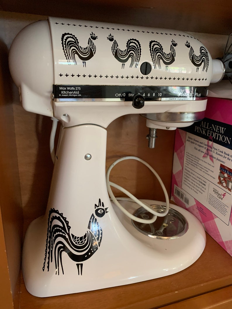 Butterprint Rooster SVG Cut File for Stand Mixer or Kitchenware, Fabric ...