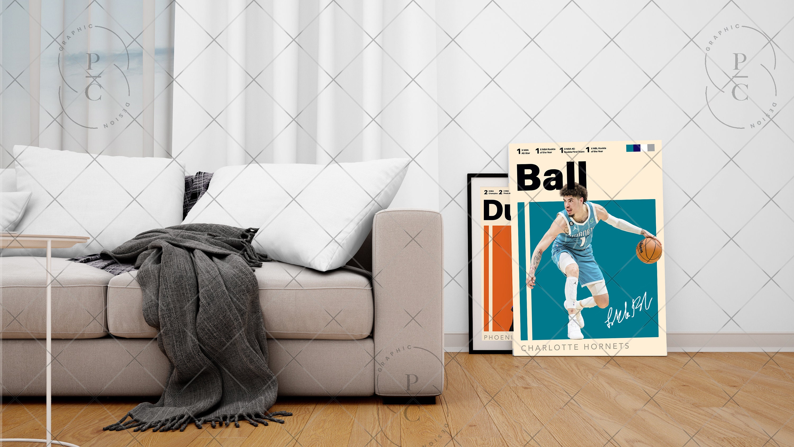 Lamelo Ball Poster, Basketball Print, Sports, Wall Décor, NBA Poster ...