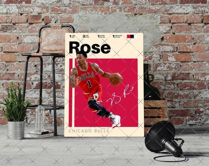 Derrick Rose Slam Dunk Glossy Sticker 3, Water Resistant Laptop and ...