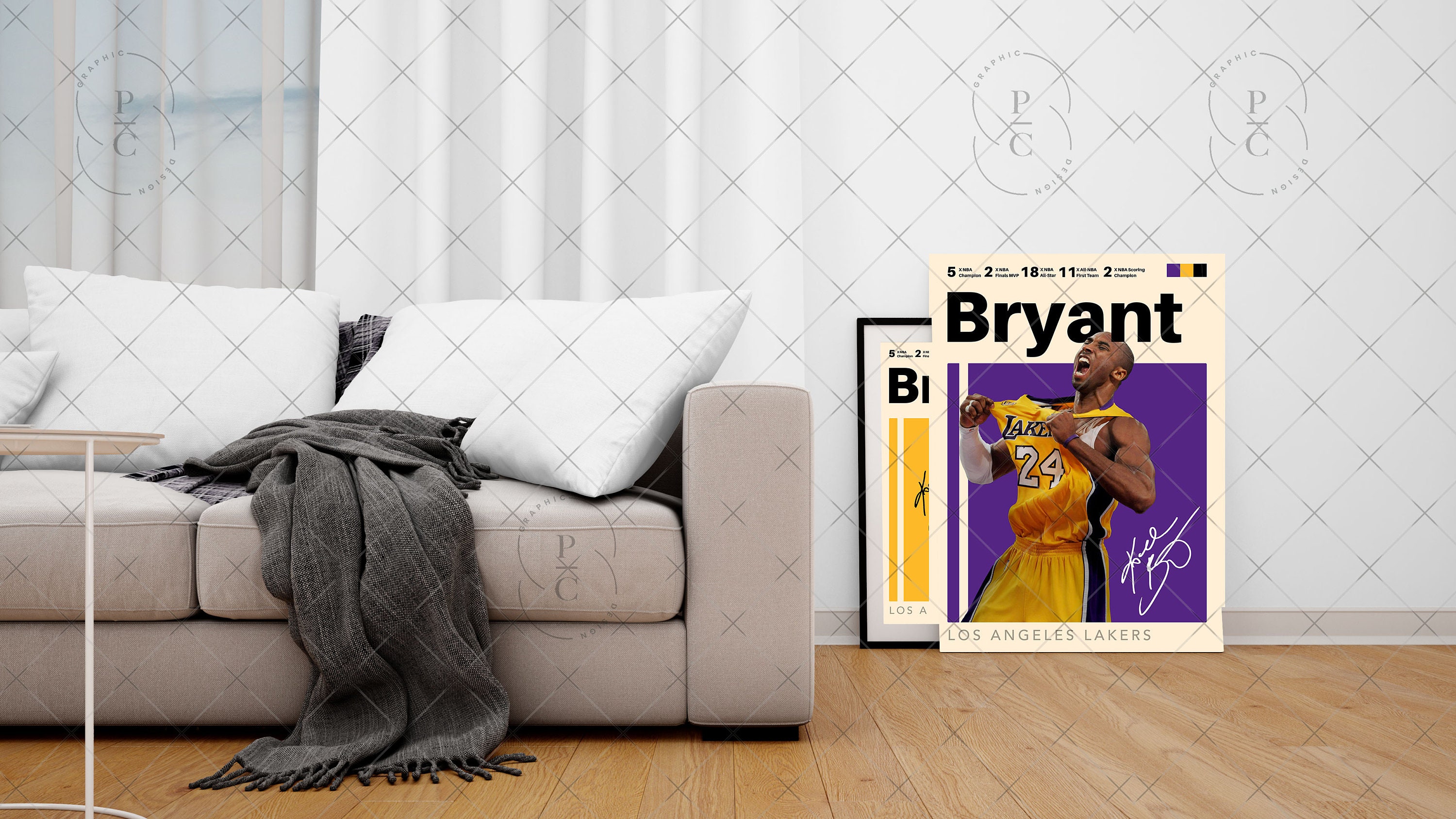 Kobe Bryant Poster, Basketball Print, Sports, Wall Décor, NBA Poster ...