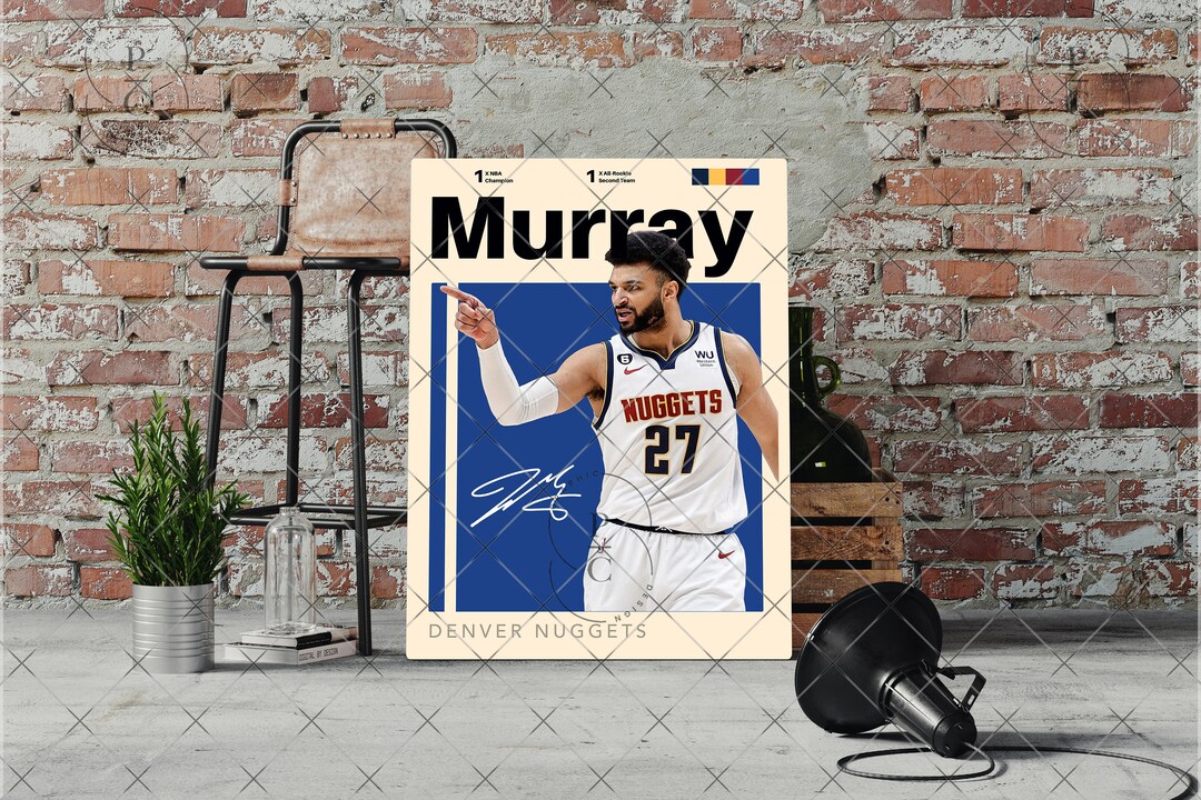 Jamal Murray Poster, Basketball Print, Sports, Wall Décor, NBA Poster ...