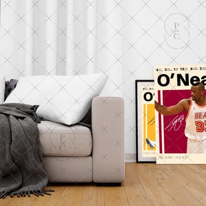 Shaquille O'neal Poster, Basketball Print, Sports, Wall Décor, NBA ...