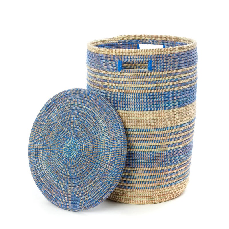 Woven Basket With Lid - Etsy