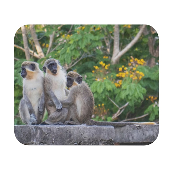 Monkey Mouse Pad - Etsy