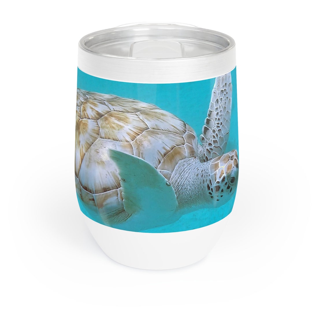 Chill Turtle Wine Tumbler, Turtle Lover Gift, Nature Lover Gift - Etsy