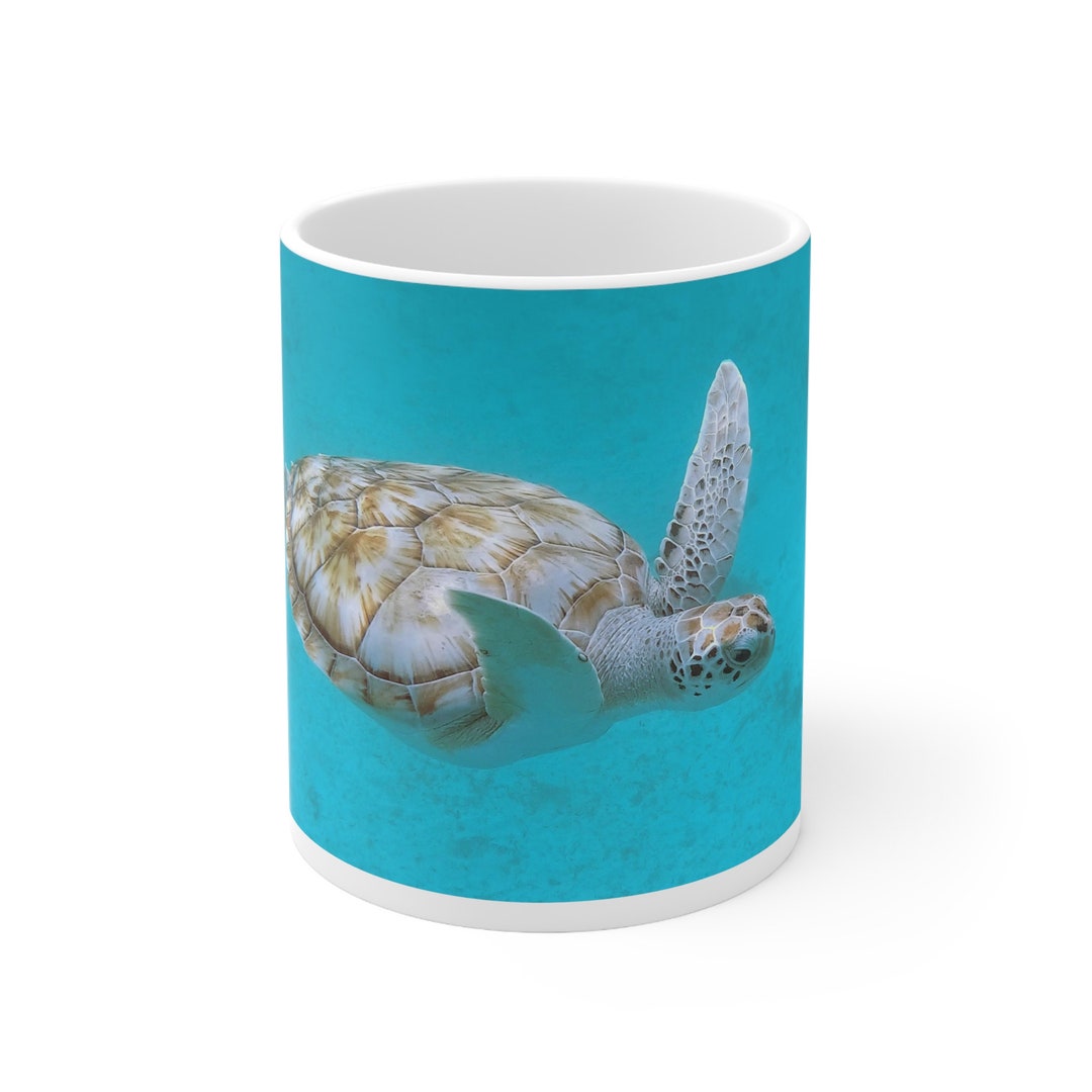 Friendly Sea Turtle Mug, Turtle Lover Gift, Sea Life Gift - Etsy
