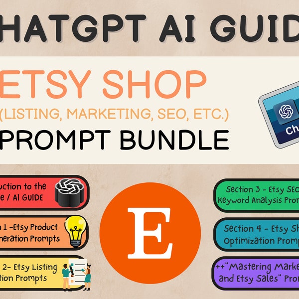 Chatgpt Prompts for Marketing How to Sell on Etsy Shop - Etsy UK