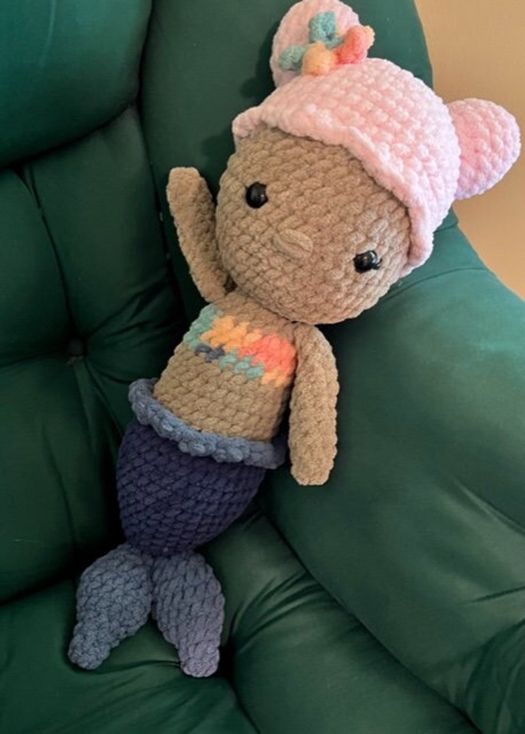 Crochet Mermaid Mermaid Plushies Large Crochet Mermaid Large Mermaid ...