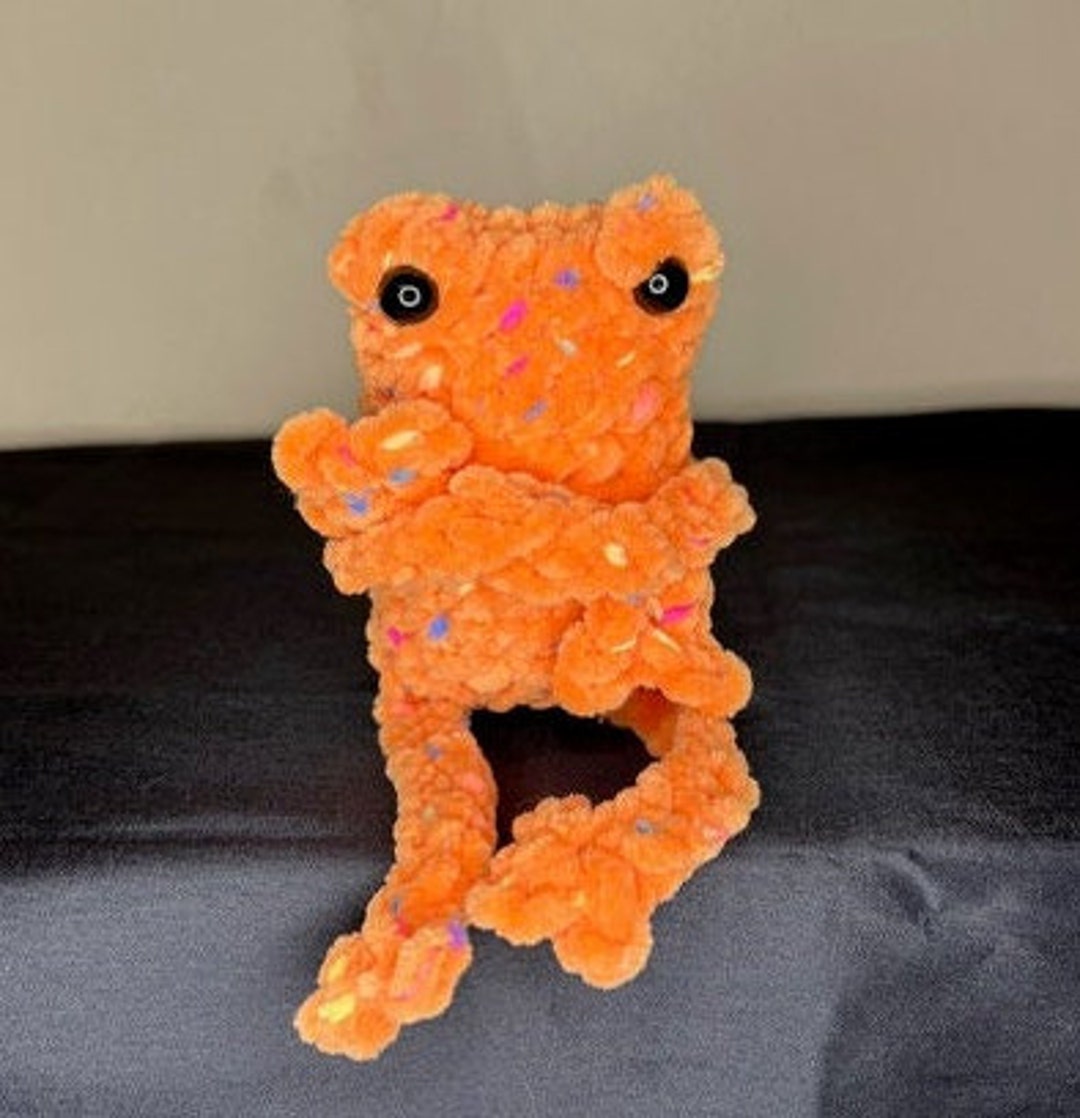 Crochet Leggy Frog, Leggy Frog, Crochet Frog, Stuffed Frogs, Green Frog ...