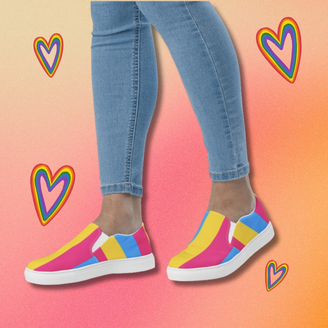 Pride 2023 Pansexual Pride Small Size Slip-on Shoes - Etsy