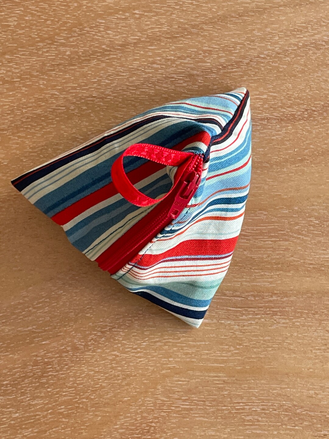 Vintage Inspired/cottagecore Pyramid/triangular Purse Retro Stripes - Etsy