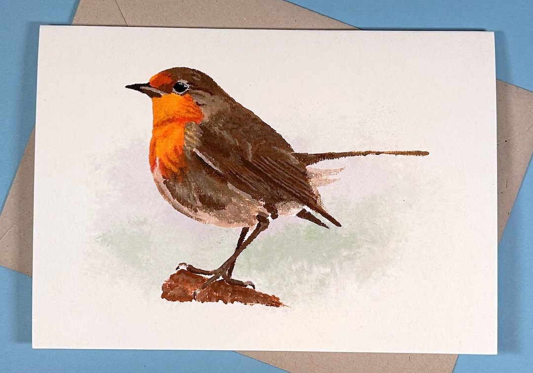 Robin Greeting Card - Etsy UK