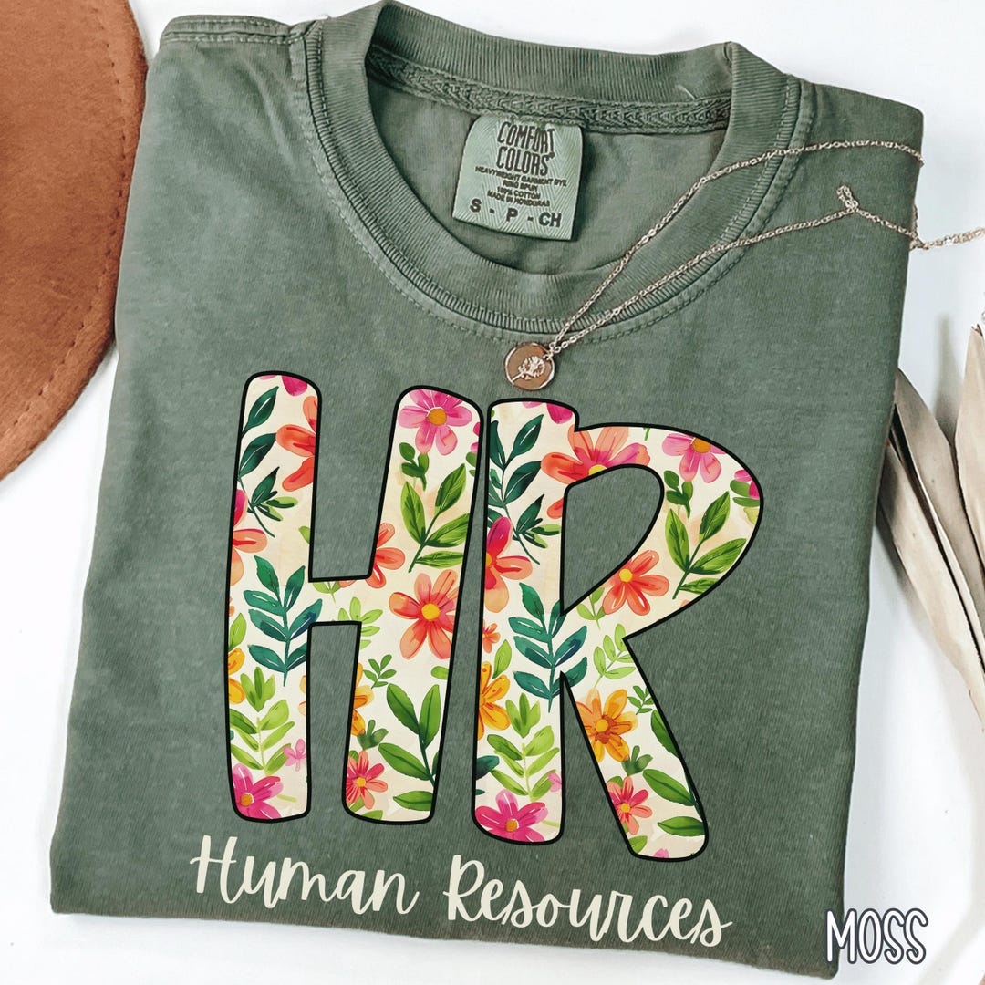 Human Resources Floral Shirt, Gift for Employee Advocate, HR Spring ...