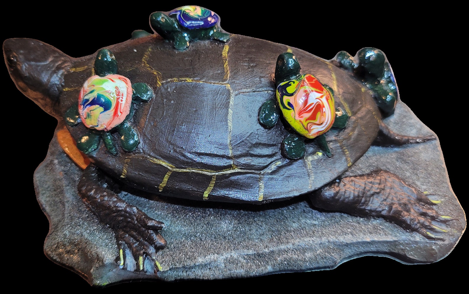 Mother Turtle With Her Babies. Turtles Teaches Us About Patience ...