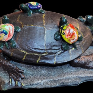 Mother Turtle With Her Babies. Turtles Teaches Us About Patience ...