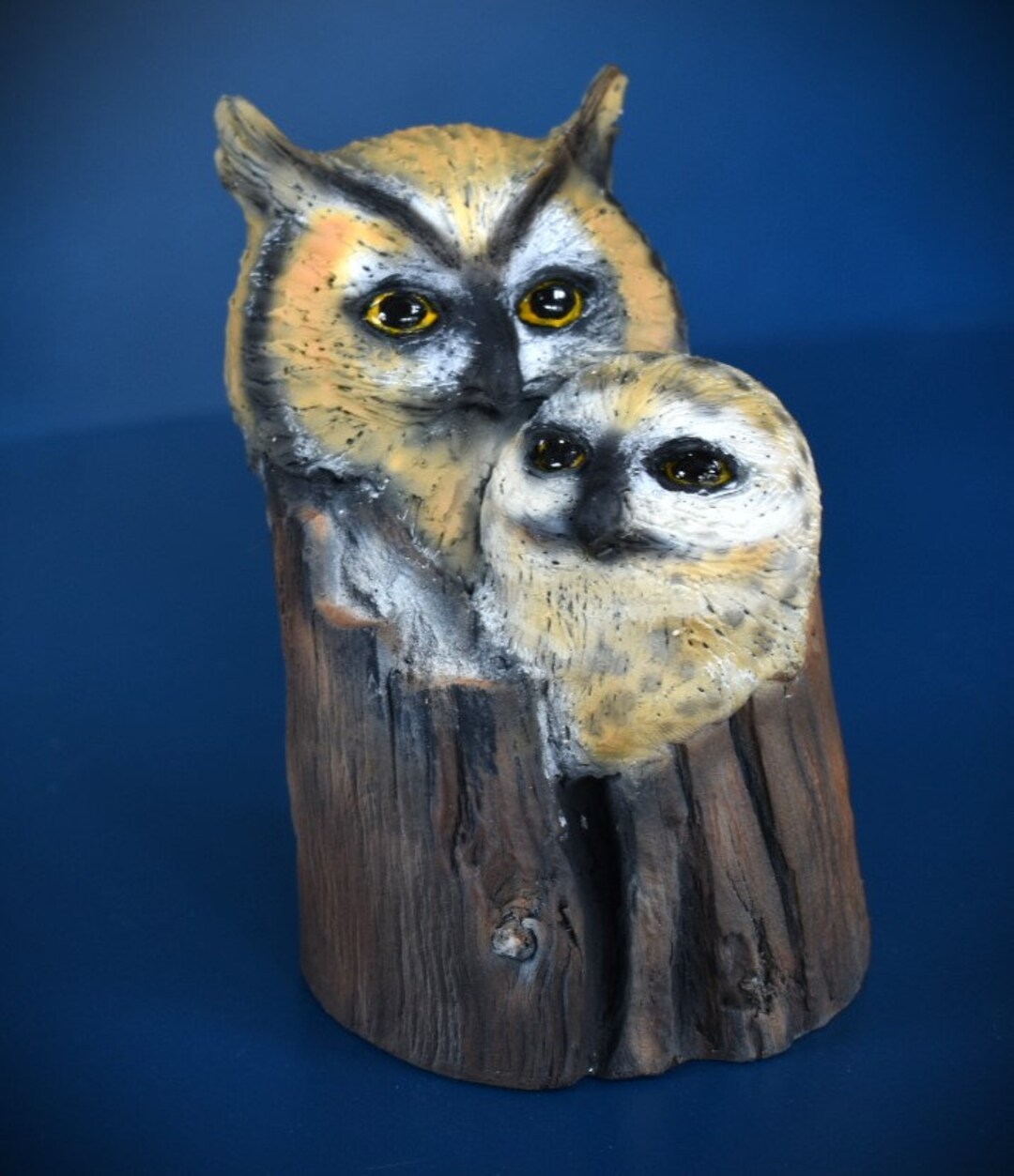 Mommy Owl With Her Baby. Owls Are Smart and Curious. A Great Gift for ...