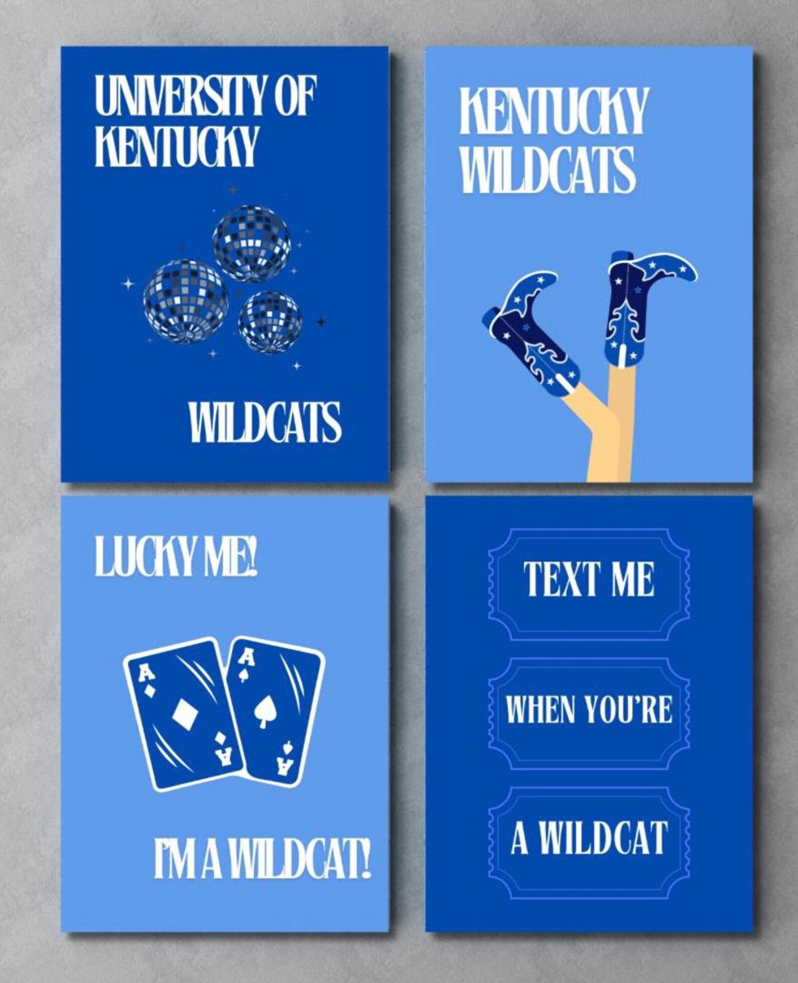 University of Kentucky College Town Posters Set of 4 - Etsy