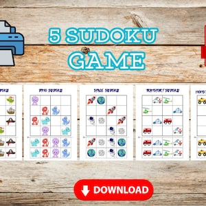 SUDOKU Game for Kids | 4x4 | Preschool Worksheets | Toddlers Games ...
