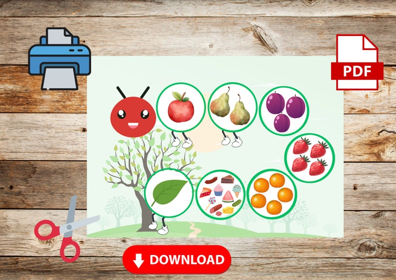 The Very Hungry Caterpillar Days of Week Worksheet Learn and Play ...