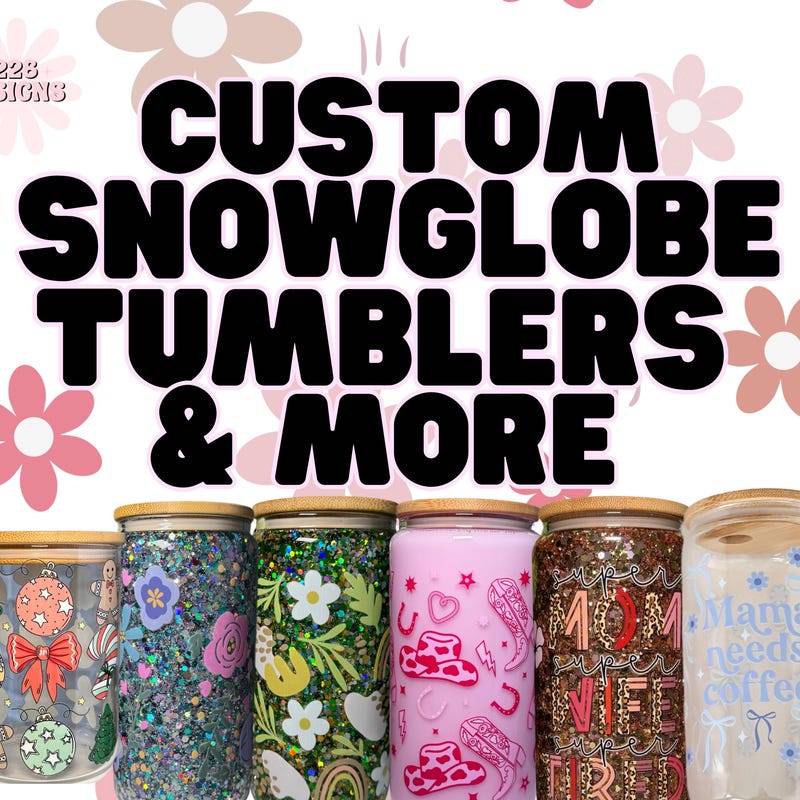 Snow Globe Coffee Glass - Etsy