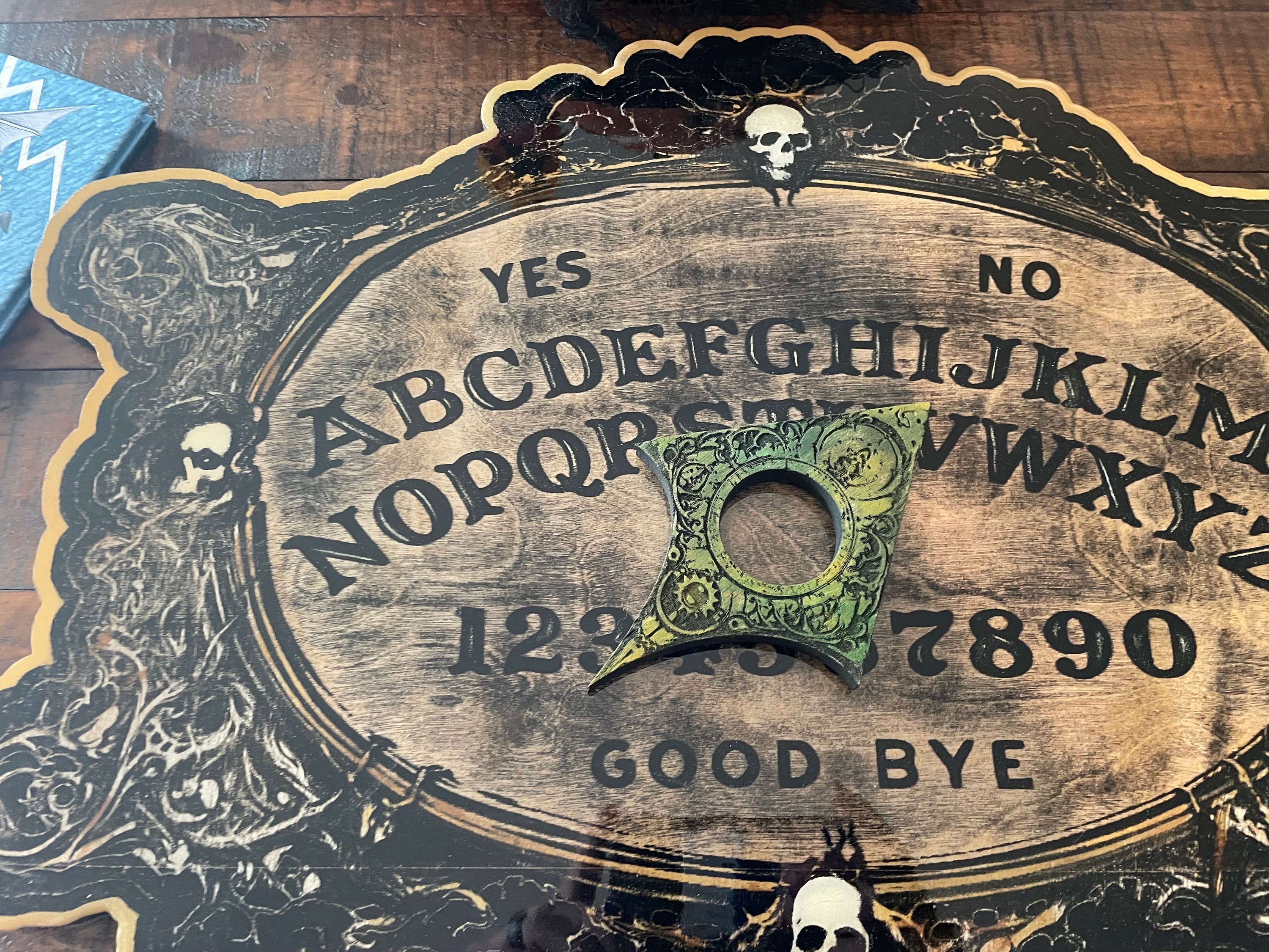 Ouija Board and Planchette, Goth Decor 12" X 20" Victorian Design ...