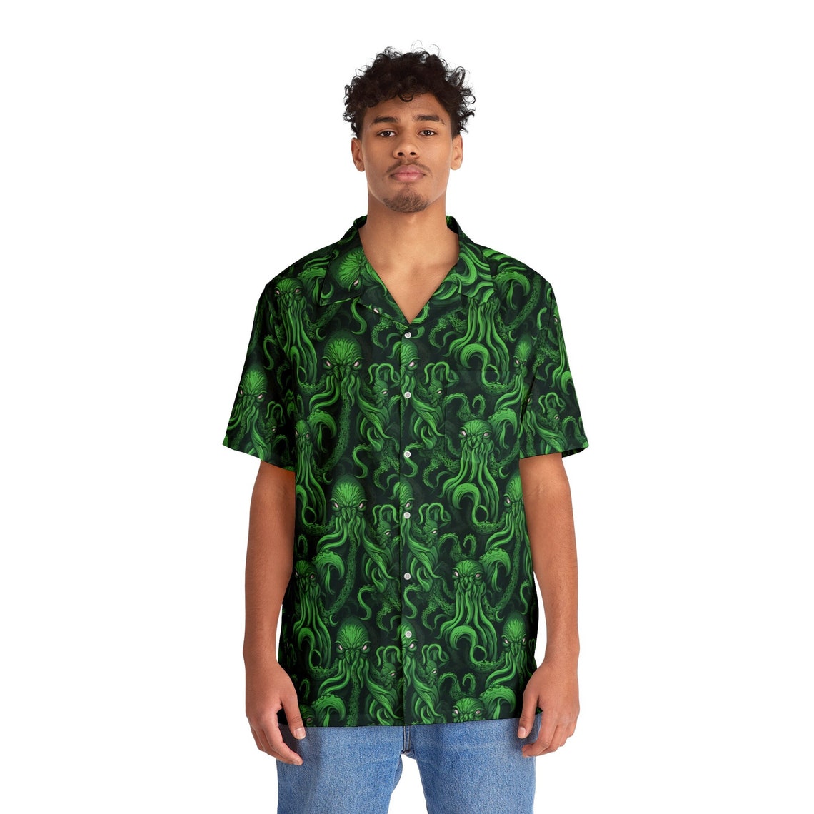 Cthulhu Hawaiian Shirt HP Lovecraft Inspired Cthulhu Mythos - Etsy