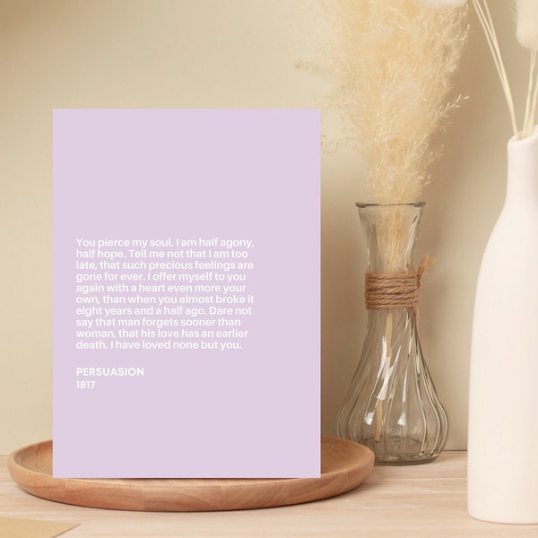 Jane Austen Poster - Etsy