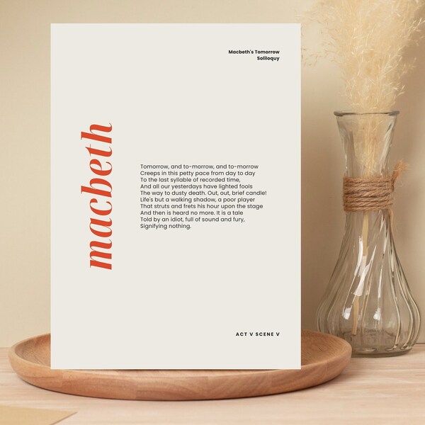 Macbeth Poster - Etsy