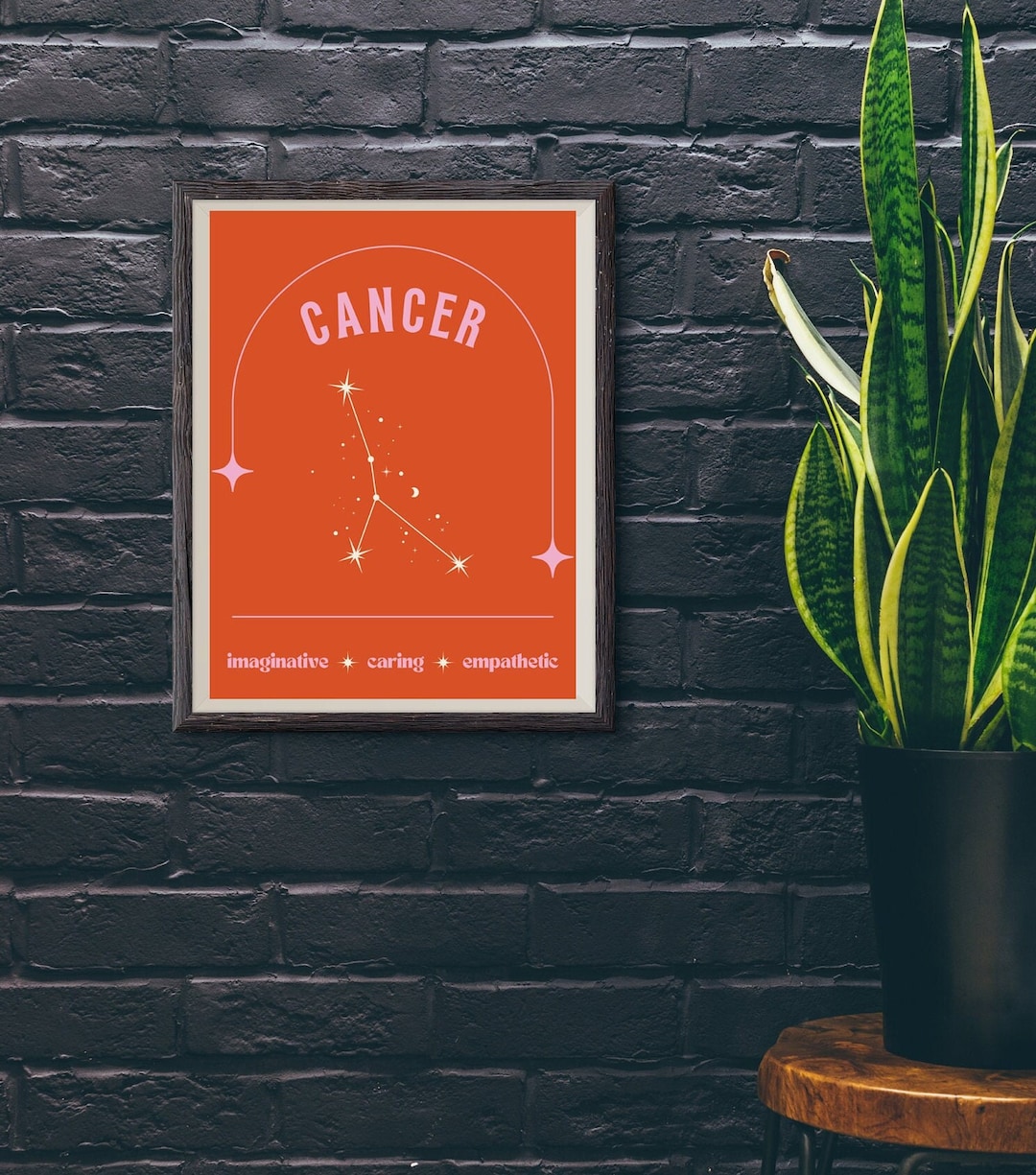 Cancer Constellation Matte Poster | the Zodiac Home Prints | Colorful ...
