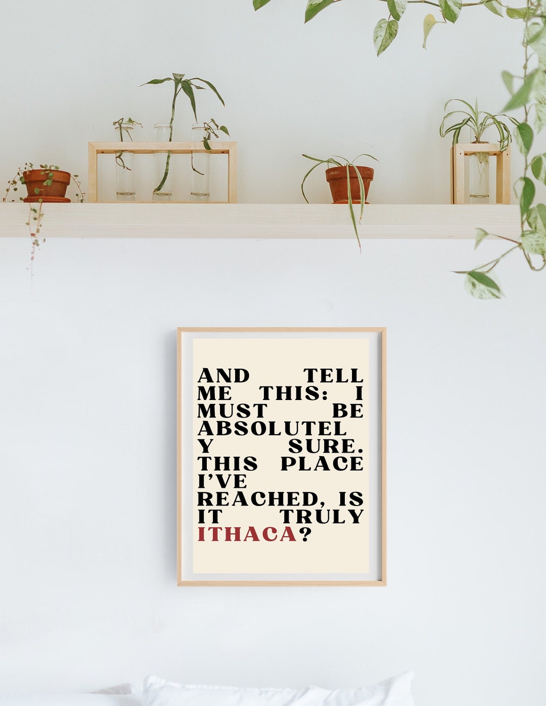 Is It Truly Ithaca Poster the Odyssey Quote Print A Little Life Quote ...