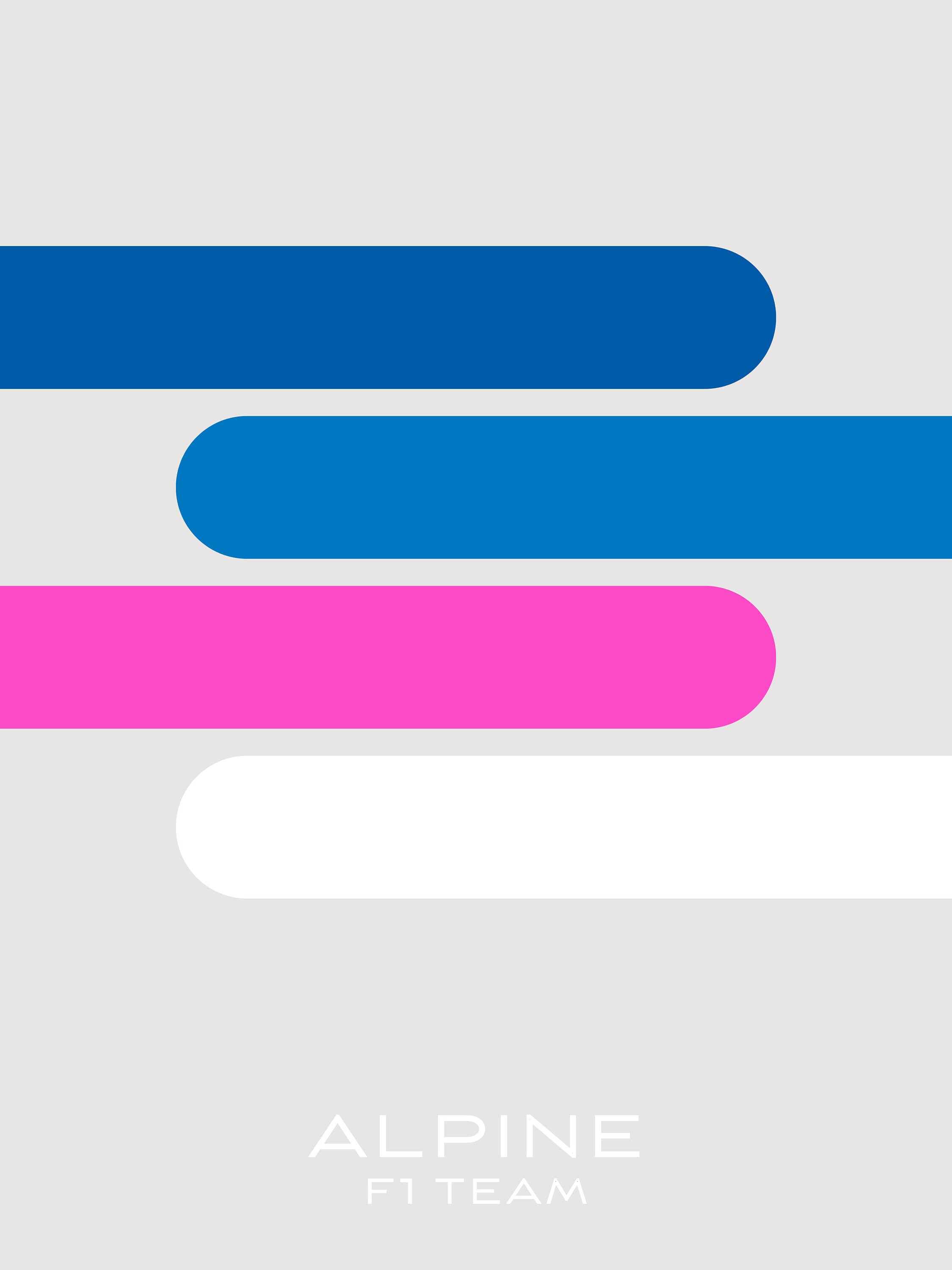 Alpine Minimalist Livery Colors Geometric Stripes Formula 1 Matte ...