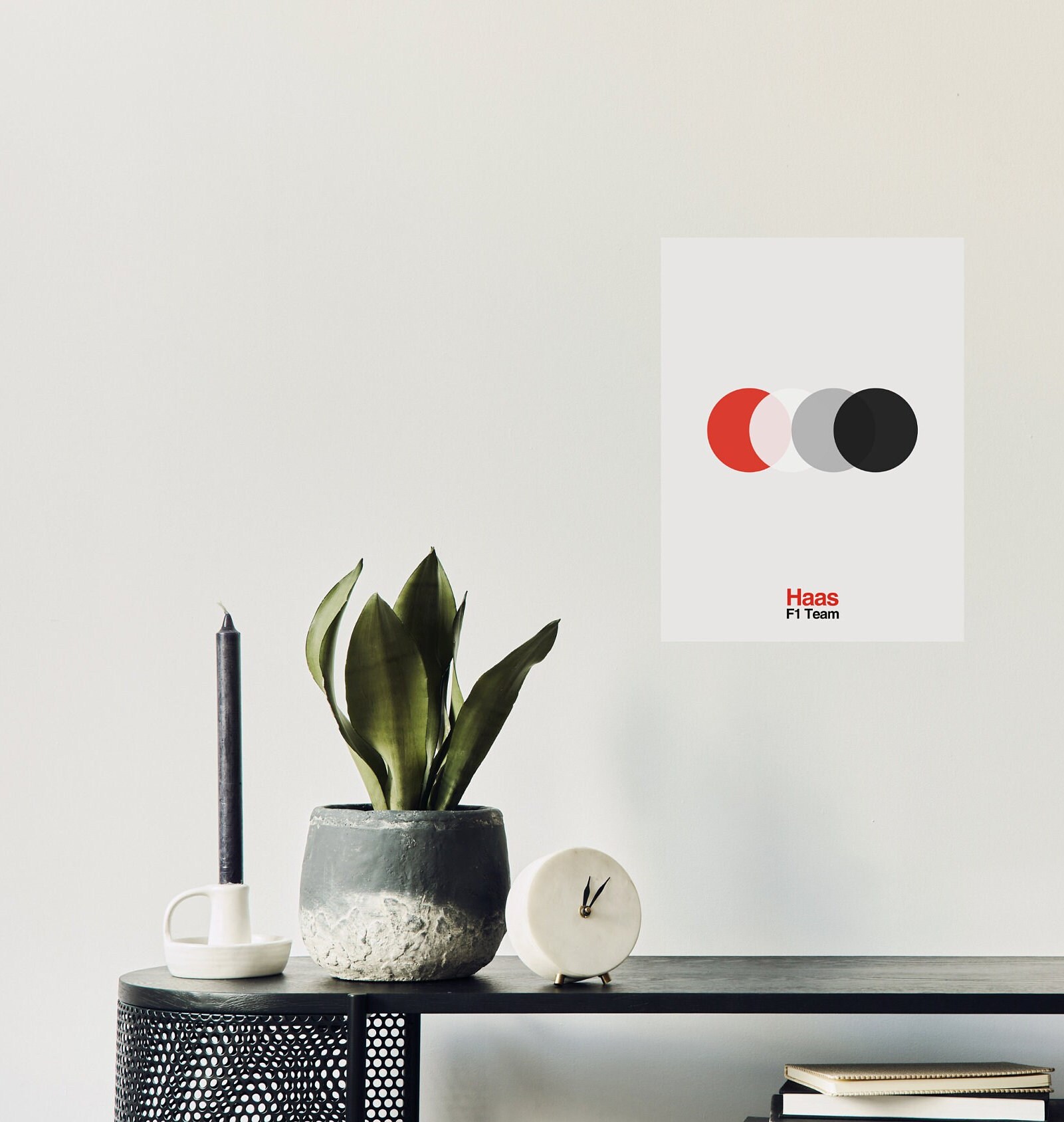 Haas Minimalist Livery Colors – Geometric Horizontal | Formula 1 Matte ...