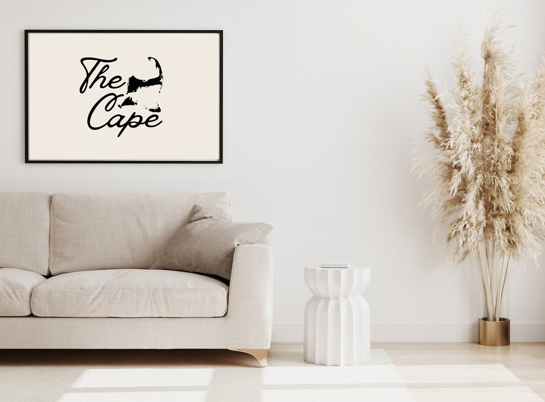 The Cape Matte Poster in Black | Cape Cod, Nantucket, Martha’s Vineyard ...