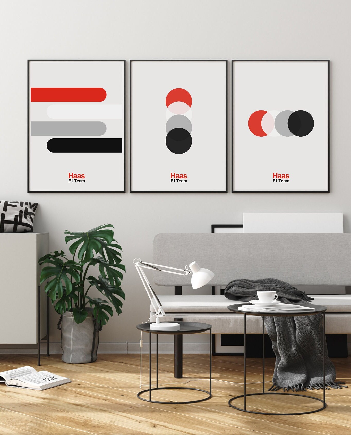 Haas Minimalist Livery Colors – Geometric Horizontal | Formula 1 Matte ...