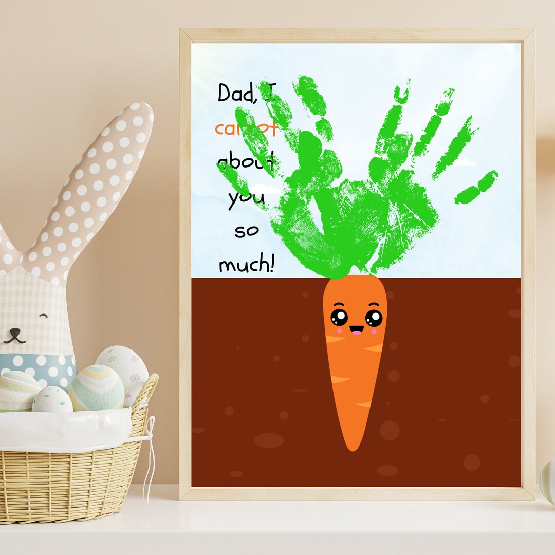 Carrot Handprint Handprint Art Handprint Keepsake Handprint - Etsy