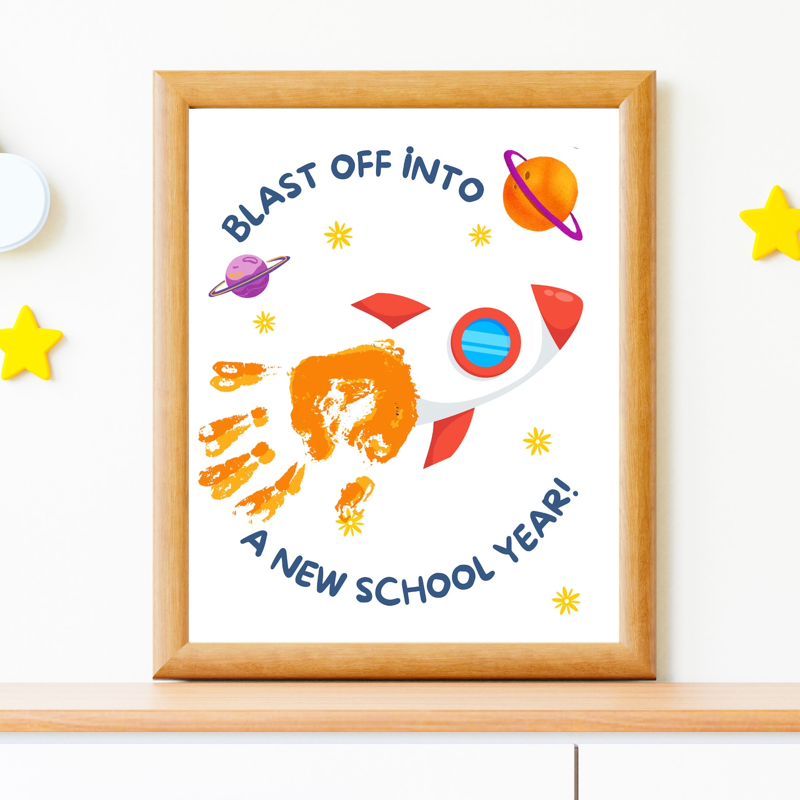 Rocket Handprint Preschool Handprint Handprint Art - Etsy
