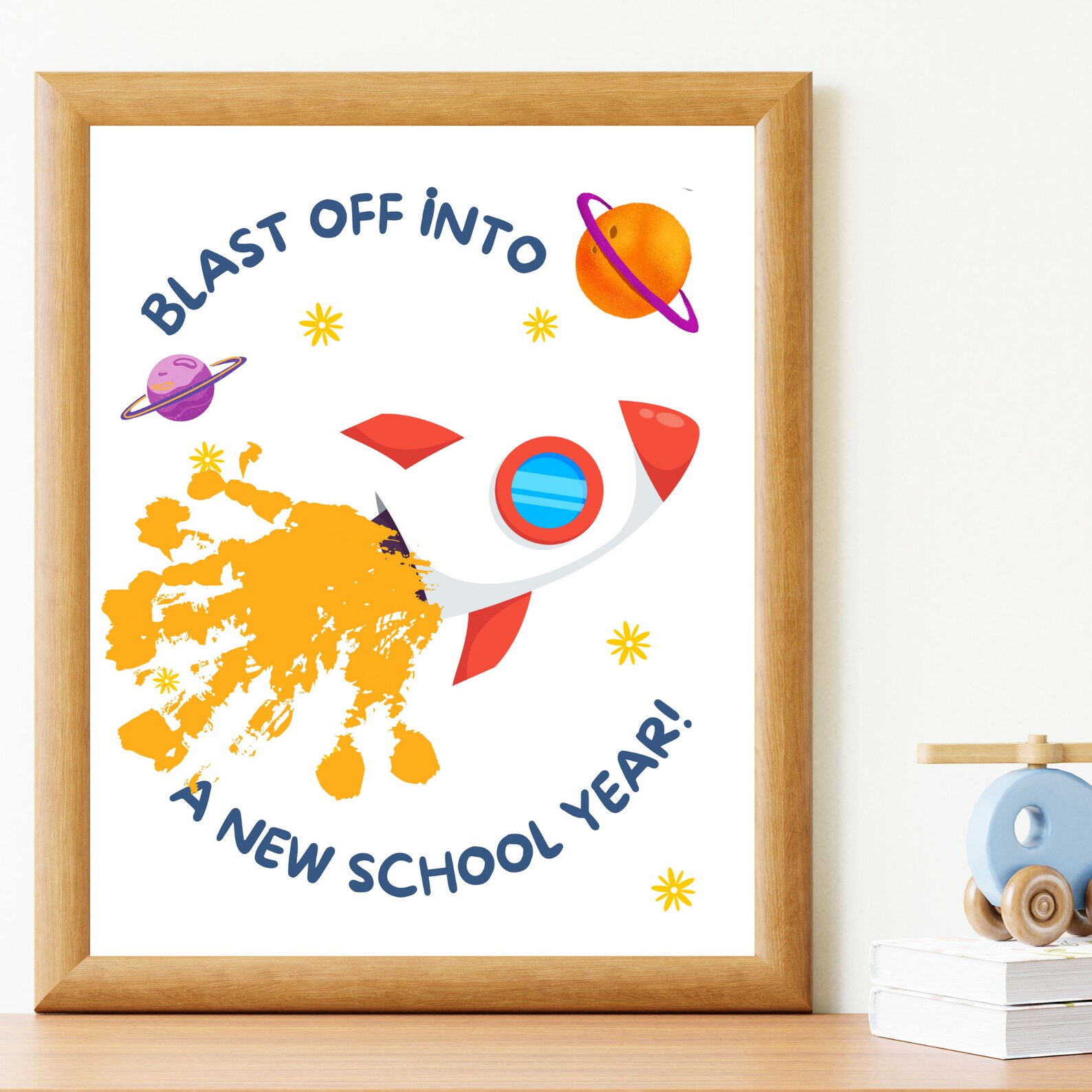 Rocket Handprint Preschool Handprint Handprint Art - Etsy