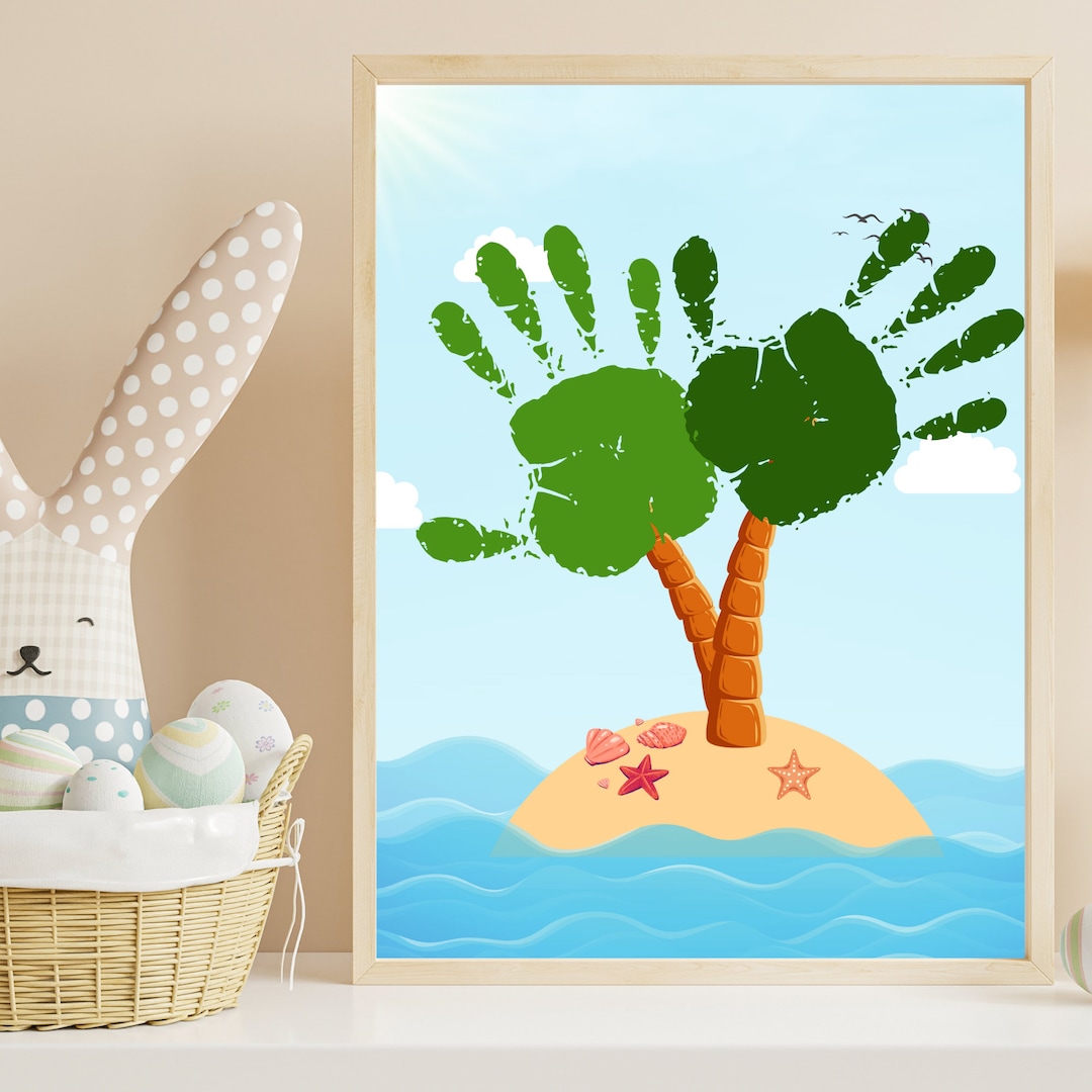 Palm Tree Handprint Pre-k Handprint Art Preschool Handprint - Etsy