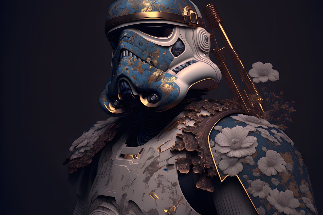 Stormtrooper Floral Design, Desktop Wall Paper, Smart Phone Home Screen ...