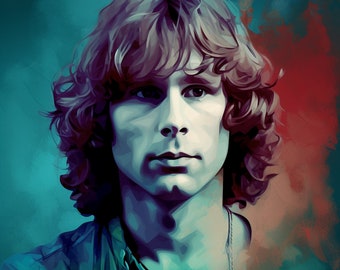 Jim Morrison SVG Silhouette, Jim Morrison PNG, Cut Files, Jim Morrison ...