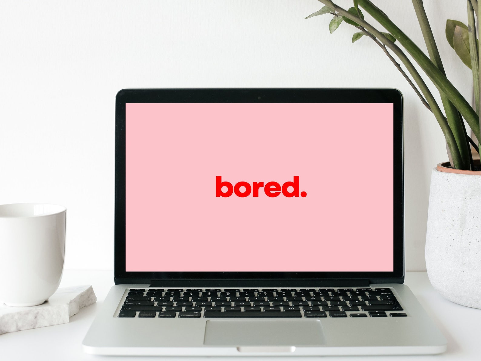 Laptop Wallpaper| Bored Light Pink and Red Desktop Wallpaper Laptop ...