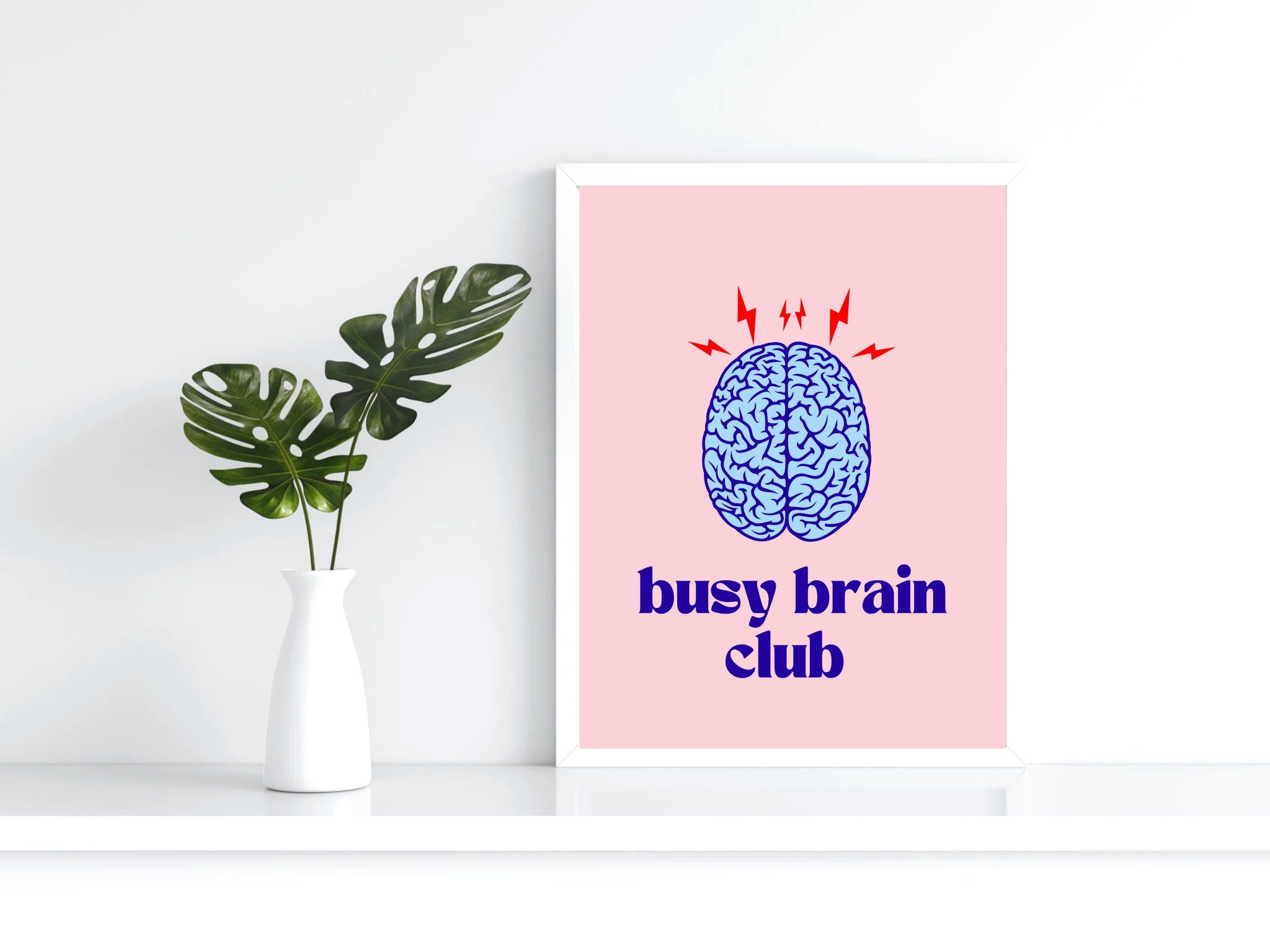 Busy Brain Club Posters ADHD Poster Inspirational Quotes Posters ...