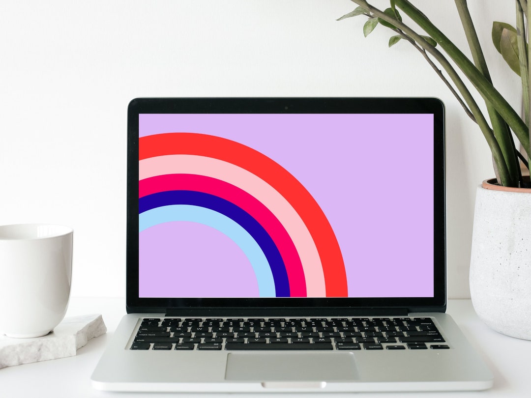Laptop Wallpaper Lilac Rainbow Desktop Wallpaper Laptop Wallpaper ...