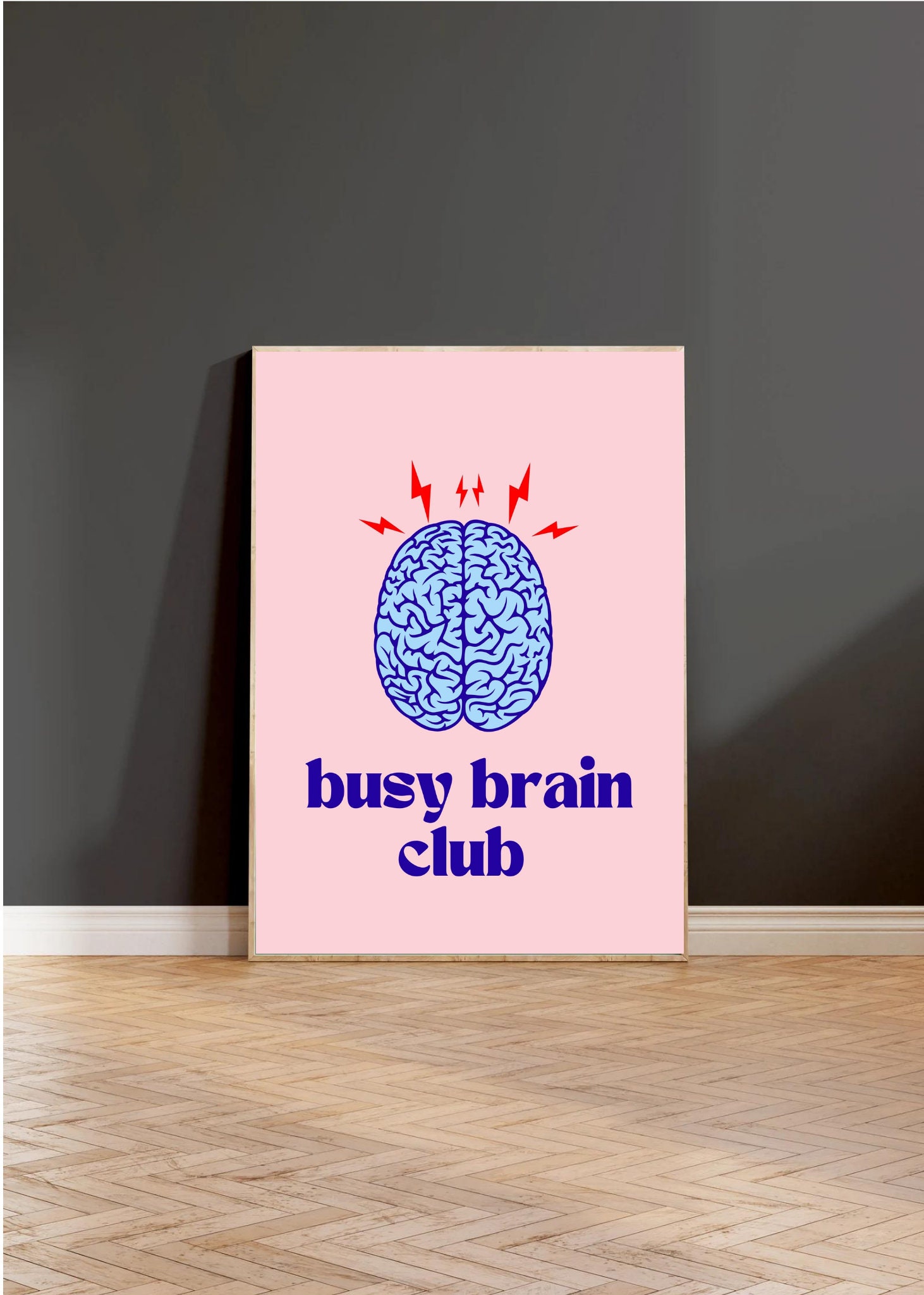 Busy Brain Club Posters ADHD Poster Inspirational Quotes Posters ...