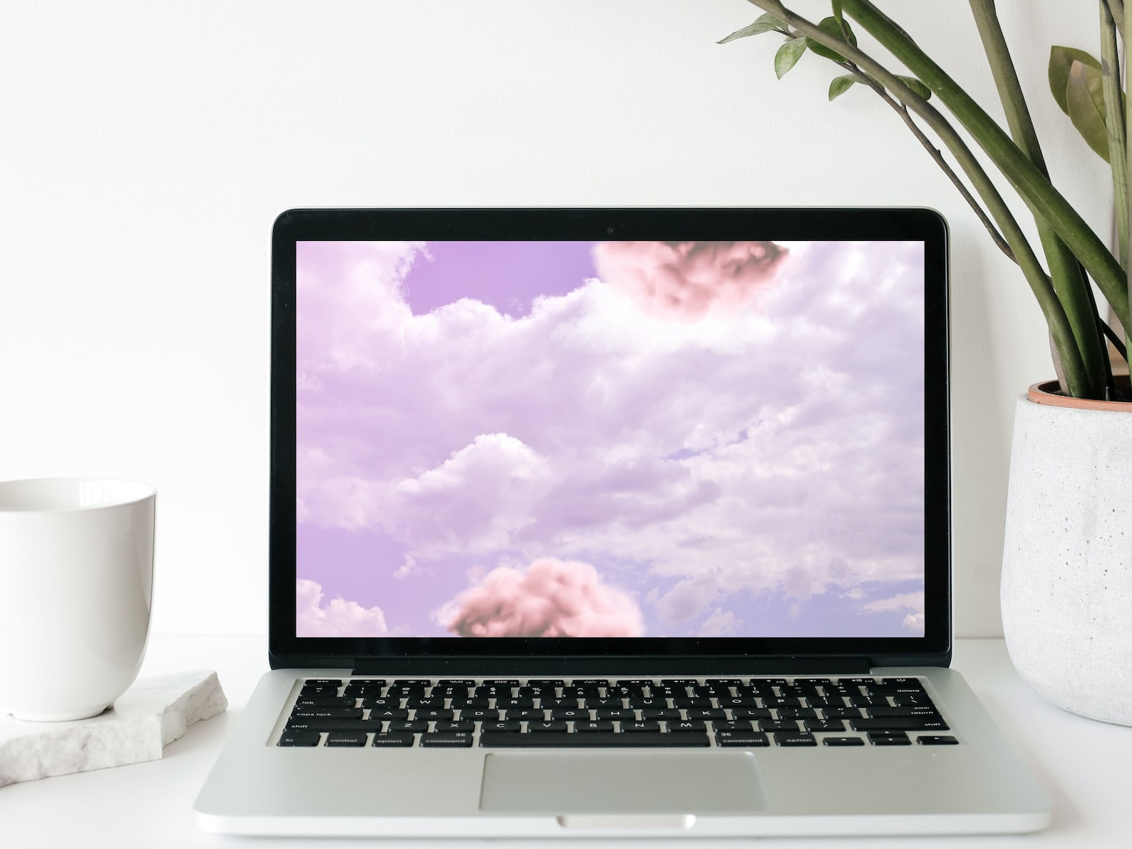 Laptop Wallpaper| Lilac Clouds Desktop Wallpaper Laptop Wallpaper ...