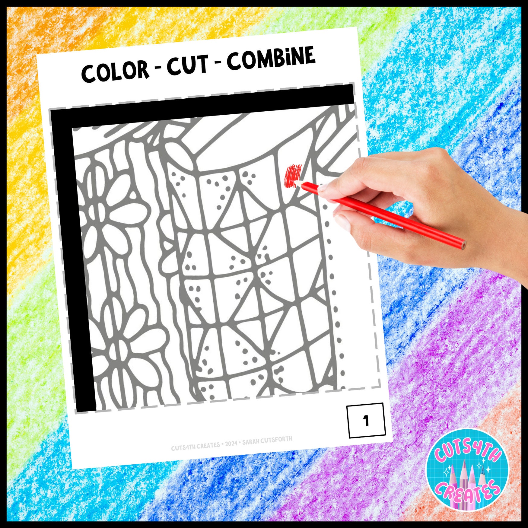 Collaborative Coloring Poster | Teamwork Activity Puzzle | "between the ...