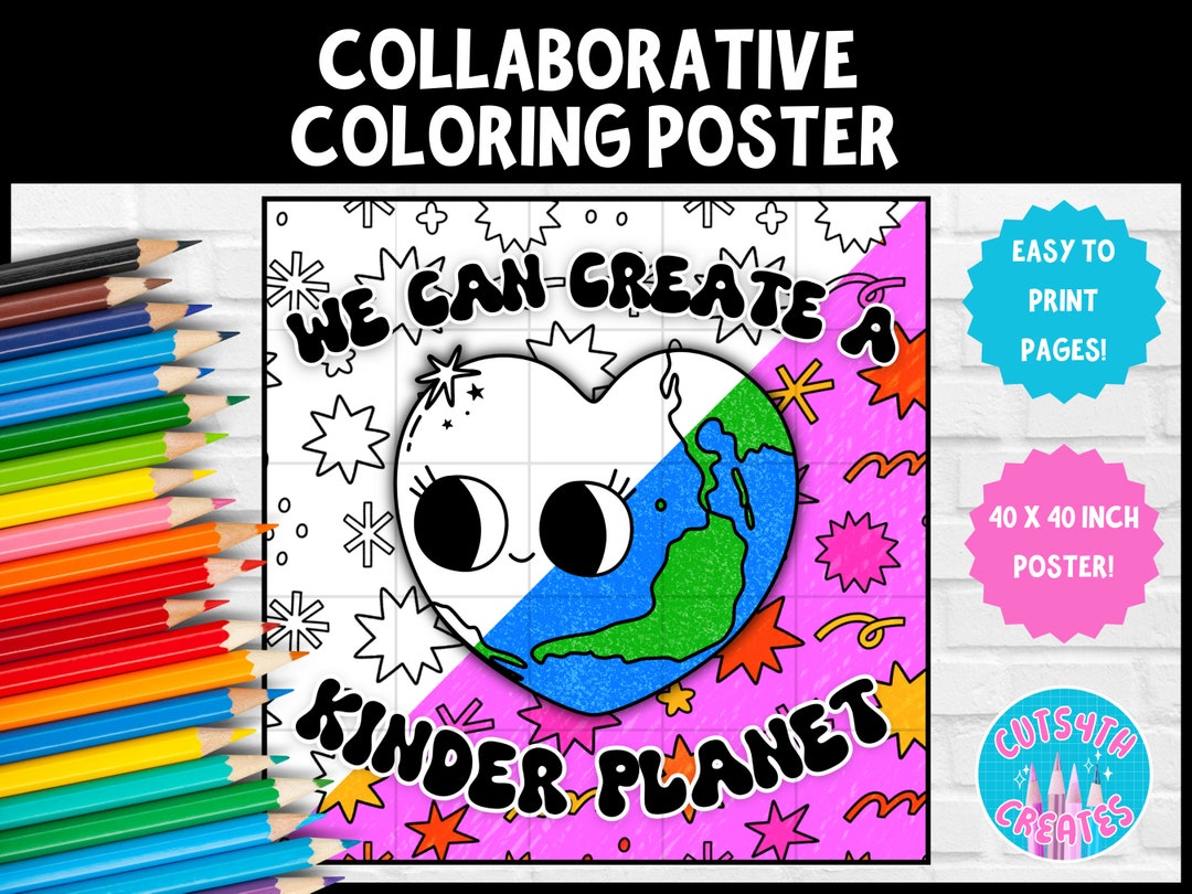 Collaborative Coloring Poster | World Kindness Day | We Can Create A ...