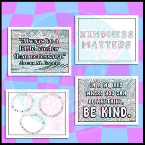Kindness Coloring Pages | Be Kind to All Kinds | Elementary Coloring ...